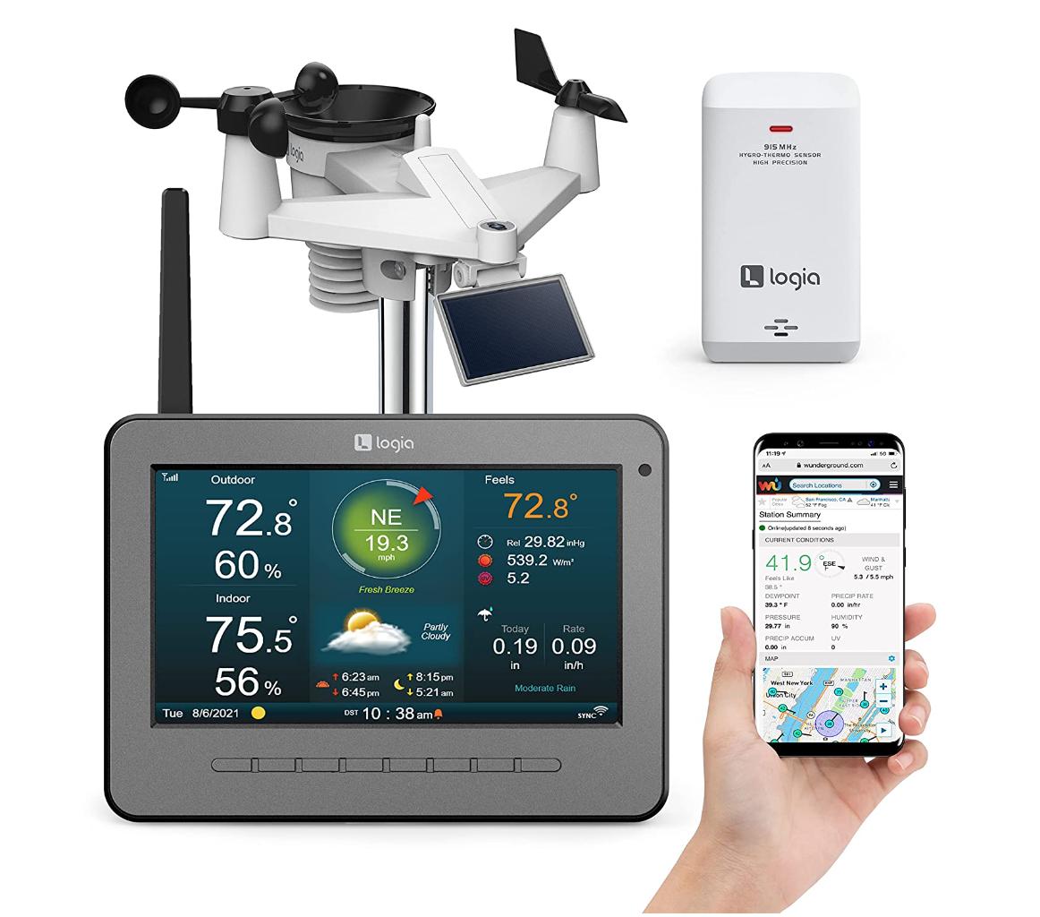 Logia 7-in-1 Wireless Self-Charging Weather Station • South Africa